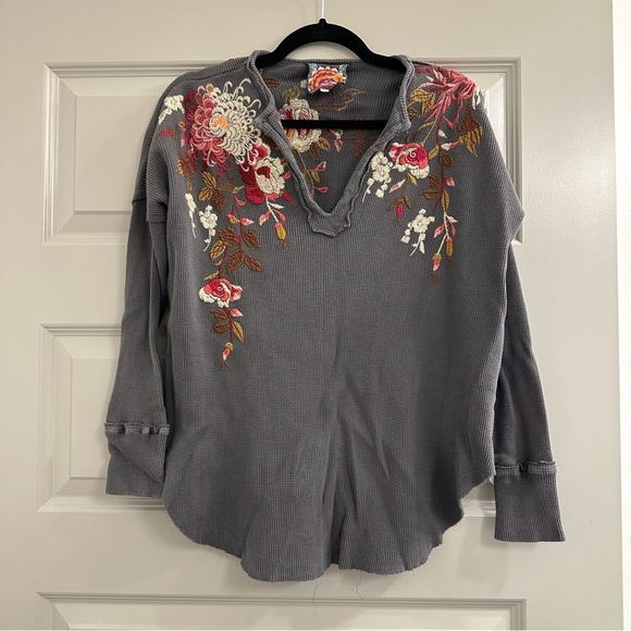 Johnny Was | Tops | Johnny Was Floral Embroidered Long Sleeve | Poshmark